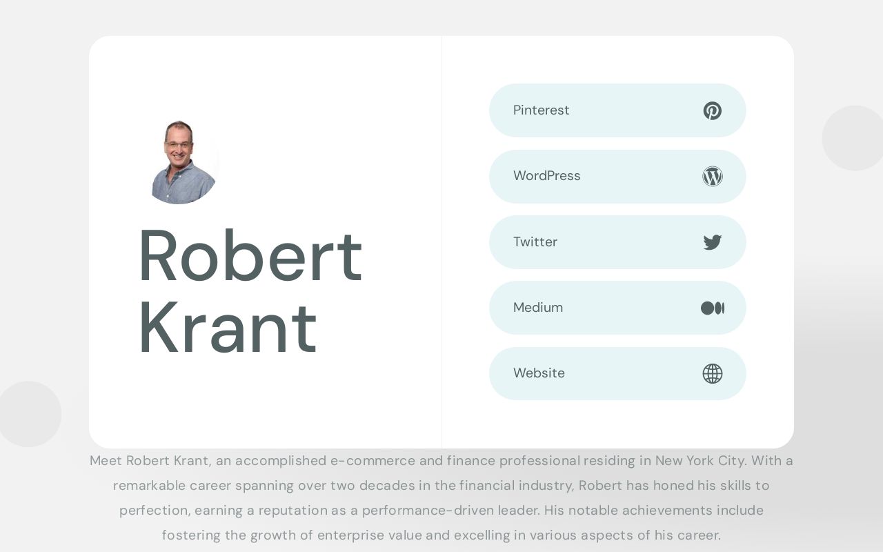 Robert Krant's Carrd